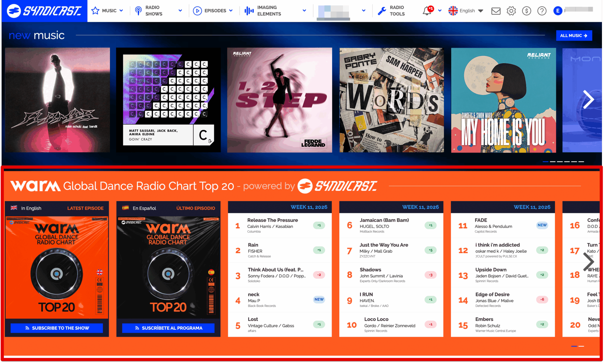 New Features for Radio Stations: Integrated Dance Chart and Language ...